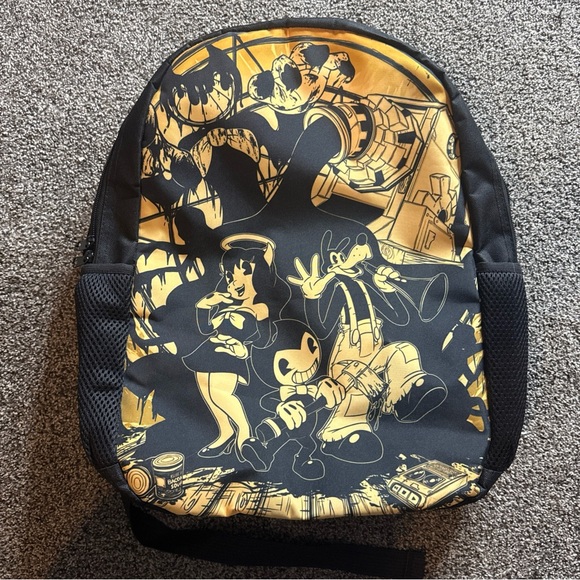 Source Unknown | Bags | Bendy And Ink Machine 6 Backpack With Cushioned ...